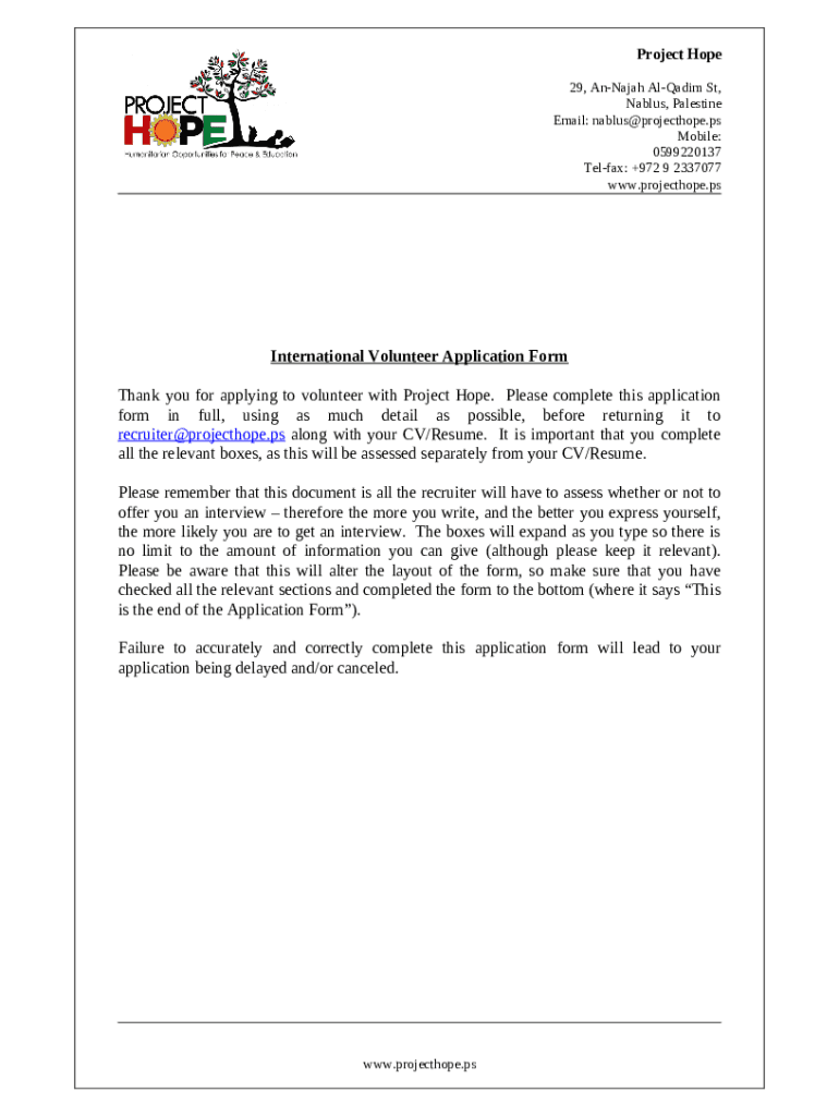 FREE 10+ Sample Volunteer Application s in MS Word ...30 Printable ...