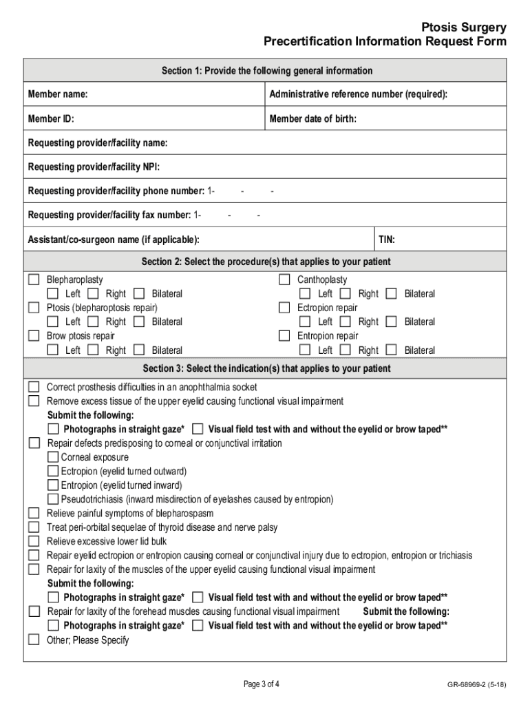 Fillable Online ptosis-surgery-precert-form. Accessible ptosis-surgery ...