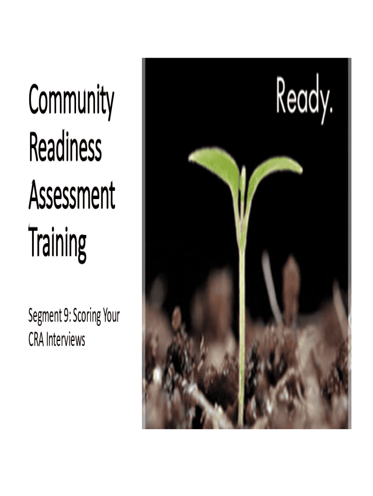 Fillable Online suicideprevention ohio Community Readiness Assessment ...
