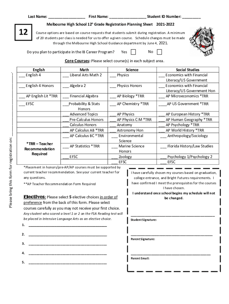 Fillable Online Last Name: First Name: Student ID Number: ... Fax Email ...