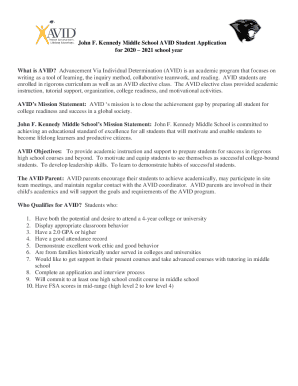 Fillable Online AVID: Advancement Via Individual Determination - Palm ...