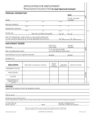 Fillable Online APPLICATION FOR EMPLOYMENT FORM - Kisumu County Fax ...