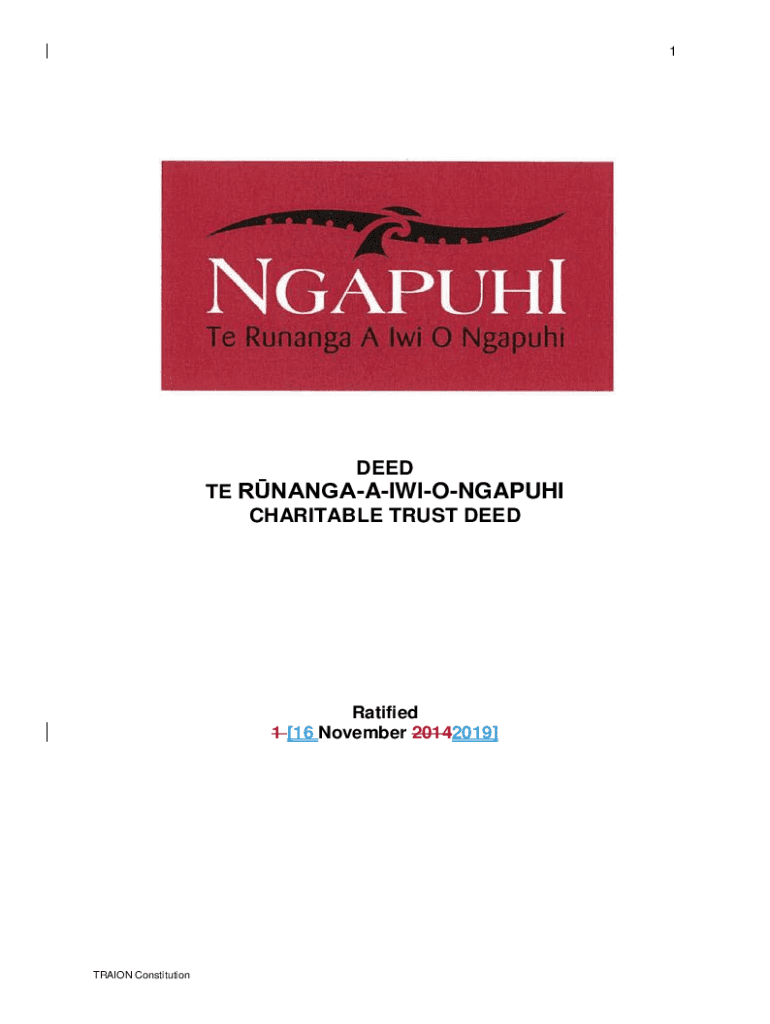 Fillable Online SAMPLE DEED of Trust for Charitable Purposes Fax Email ...