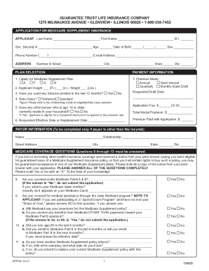 Fillable Online GTL - Guarantee Trust Life Insurance CompanyGTL ...