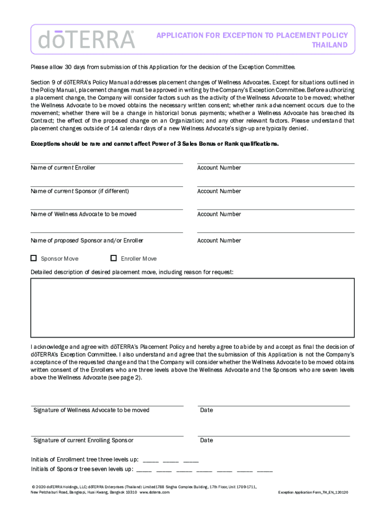 Fillable Online Placements Doterra Com - Fill Online, Printable ...