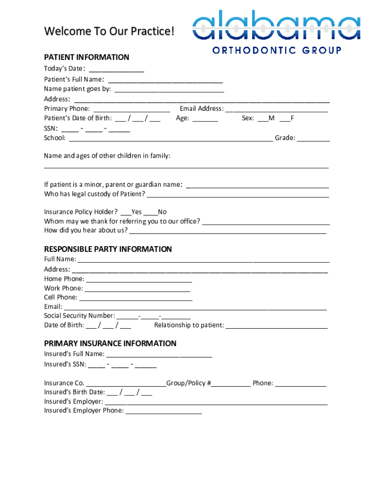 Fillable Online Patient Forms for Aurora Optometric Group in Elma NY ...