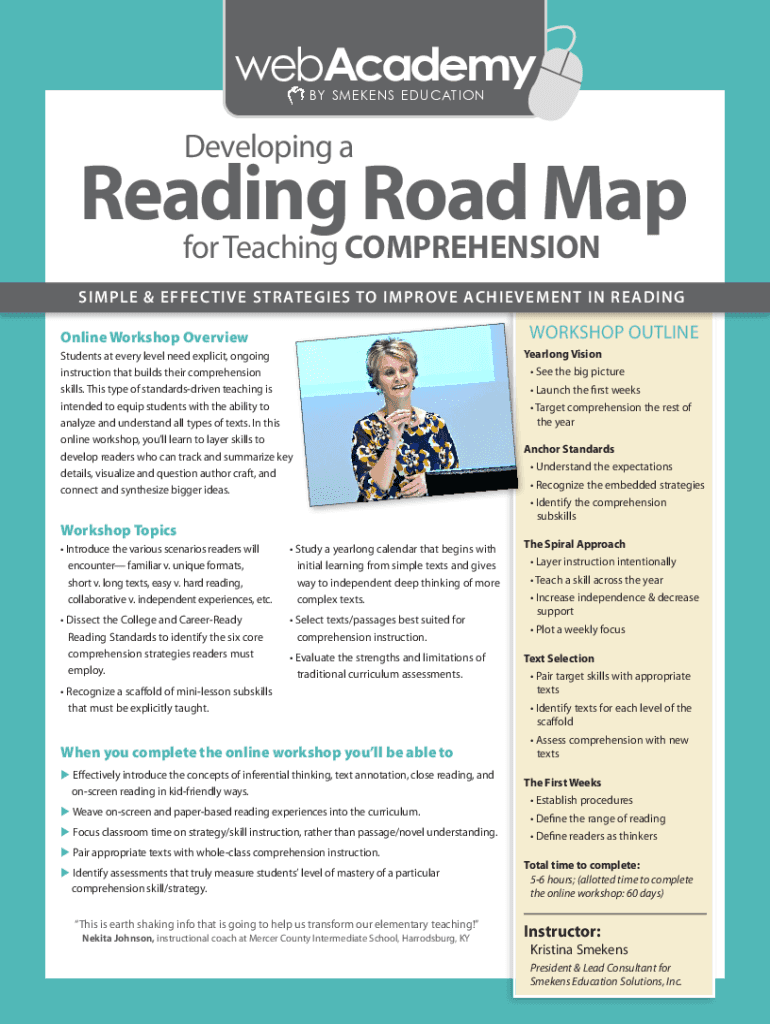 Fillable Online Reading Road Map - Smekens Education Fax Email Print ...
