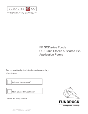 Fillable Online Fillable Online INSTITUTIONAL INVESTOR APPLICATION FORM ...