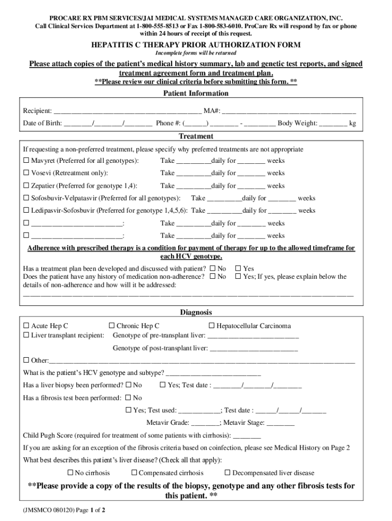 Fillable Online ProCare RxProCare Rx PBMRxResource.orgProCare RxMember ...