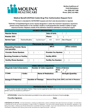Fillable Online Medical Benefit (HCPCS/J-Code) Drug Prior Authorization ...