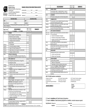 Fillable Online Bunker Operations Monitoring Report. Form used by oil ...