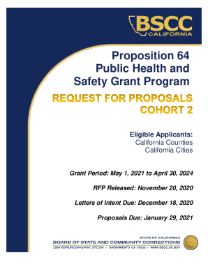 Fillable Online Proposition 64 Public Health and Safety Grant ...