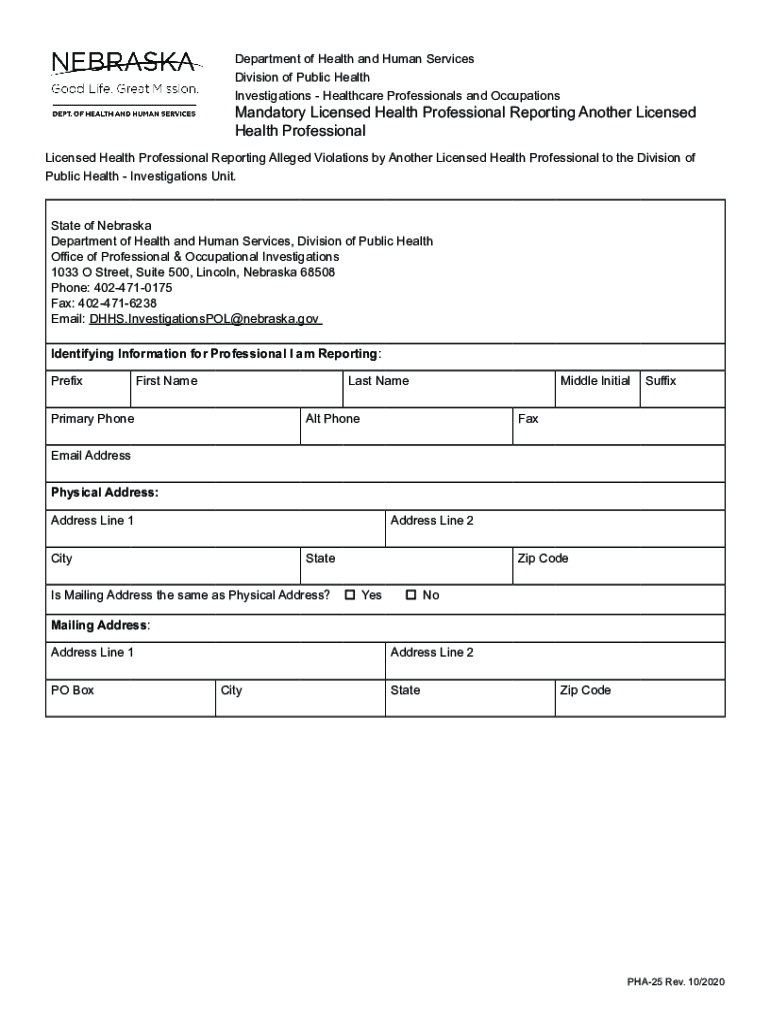 Fillable Online Public Health - Department of Health and Human Services ...