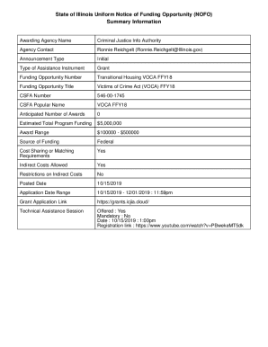 Fillable Online Transitional Housing VOCA FFY18 Fax Email Print - pdfFiller