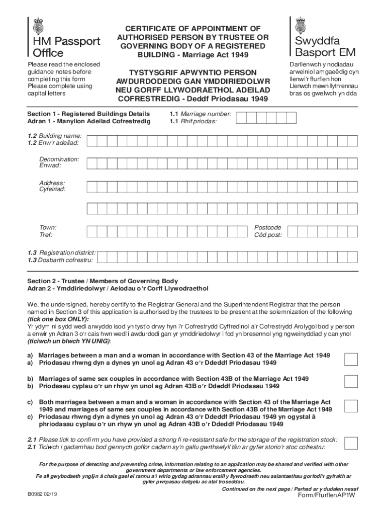 Fillable Online CERTIFICATE OF APPOINTMENT OF AUTHORISED PERSON BY ...