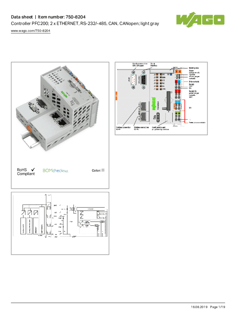 Fillable Online 750-8204 Controller PFC200 - image Fax Email Print - pdfFiller