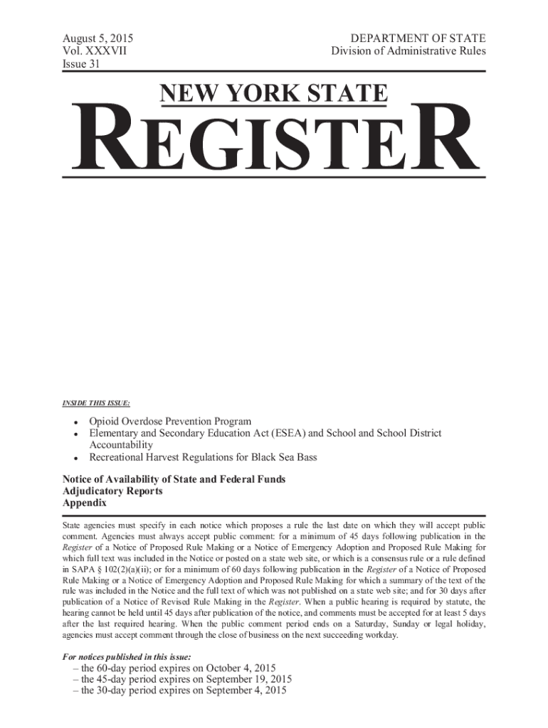 Fillable Online dos ny State Register Department of State - dos.ny.gov ...