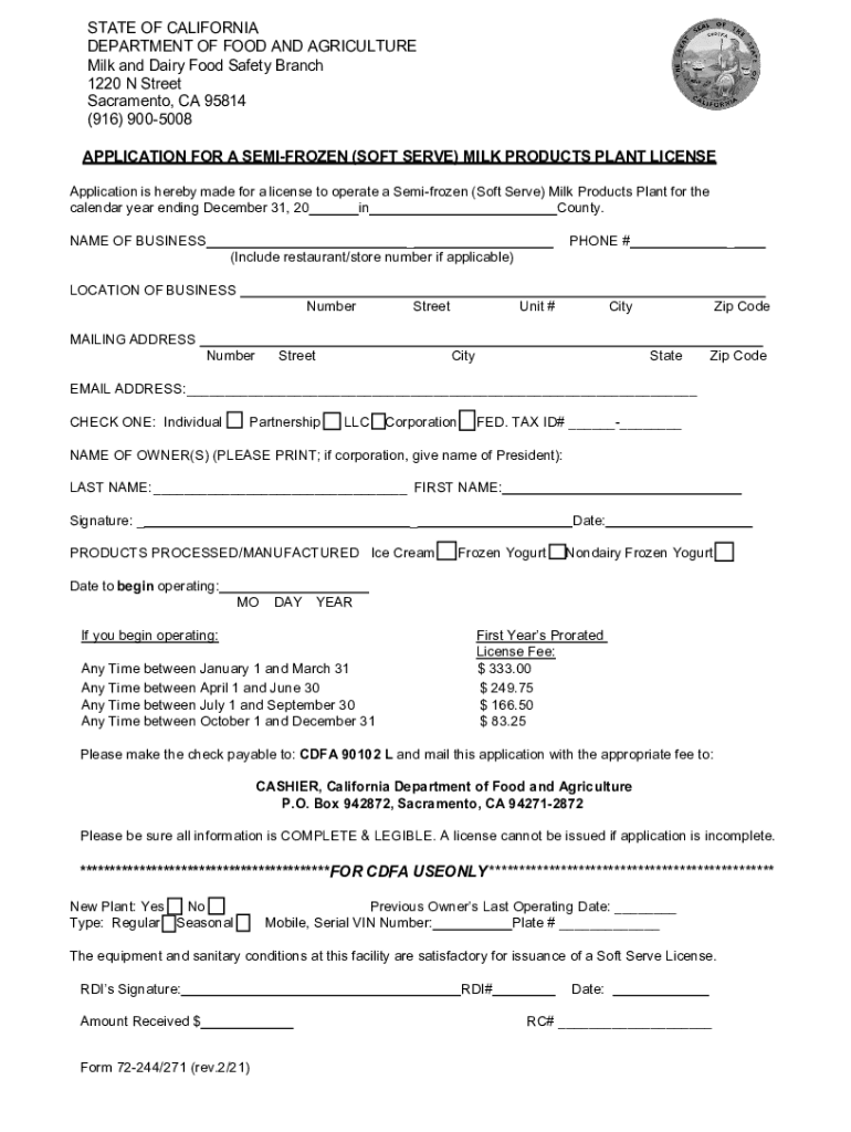 Fillable Online CDFA - CDFA Field/District Offices: Location & Contact ... Fax Email Print ...