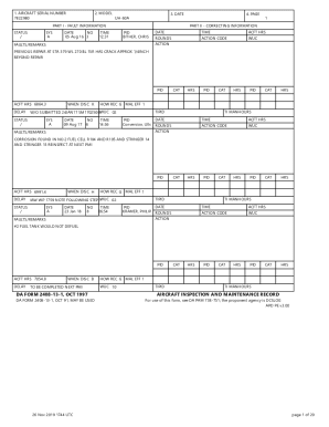 Fillable Online DA FORM 2408-13-1, OCT 1997 AIRCRAFT INSPECTION AND ...