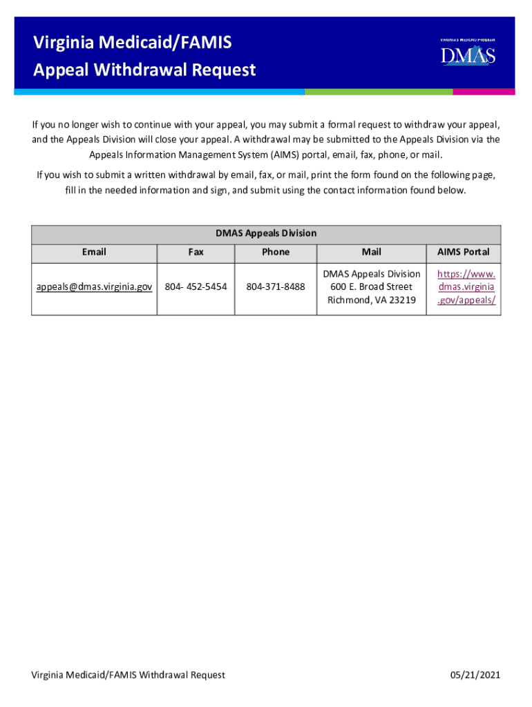 Fillable Online Client Withdrawal Request Form Revised 2021-05-21 Fax ...