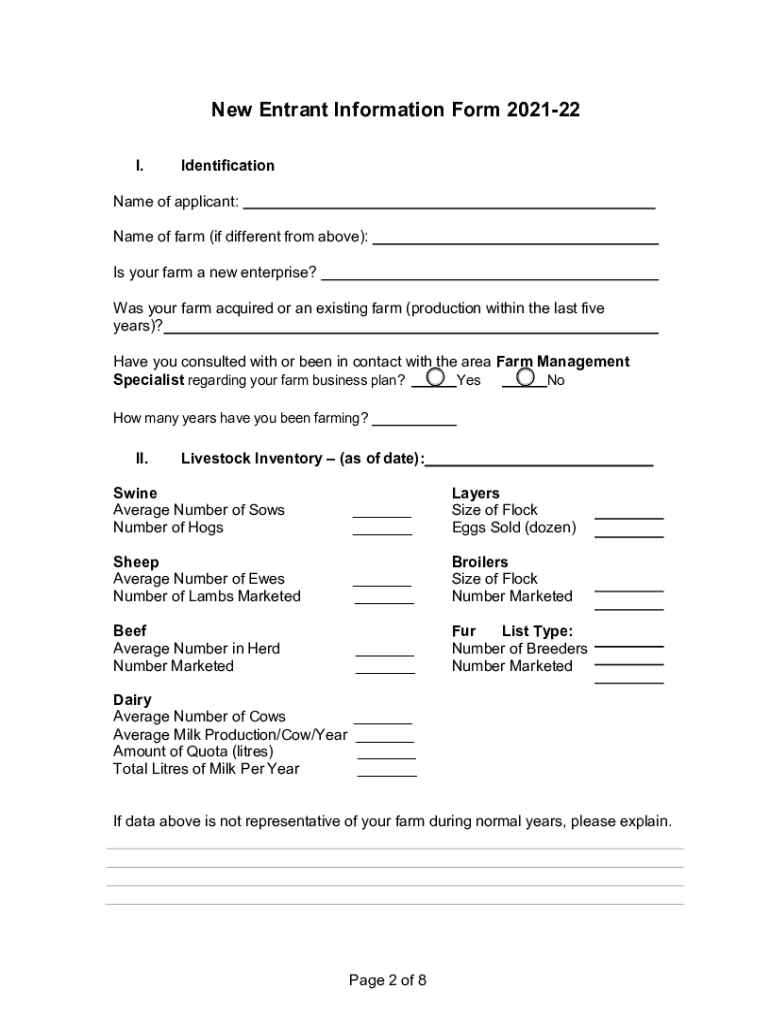 Fillable Online APPLICATION FORM Agri-Food Growth Program 2021-2022 Fax ...