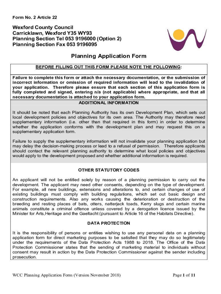 Fillable Online WCC Application Form November 2018 word.docx Fax Email ...