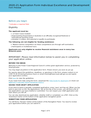 Fillable Online 2020-21 Application Form Individual ... - SmartyGrants ...