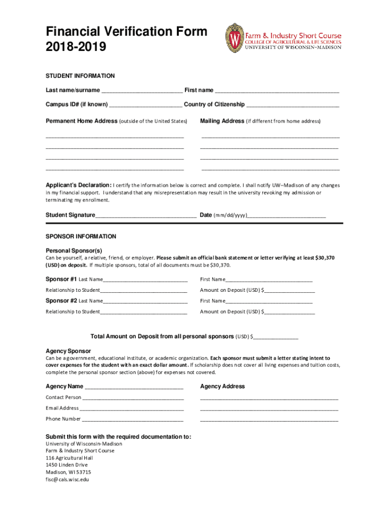 Fillable Online fisc cals wisc Get the free uw madison office of ...