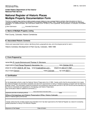 Fillable Online Multiple Property Documentation Form - npgallery.nps.gov Fax Email Print - pdfFiller