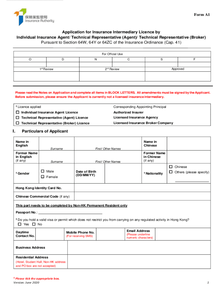 Fillable Online Form A6 AN2 Application for Approval ... - Insurance ...