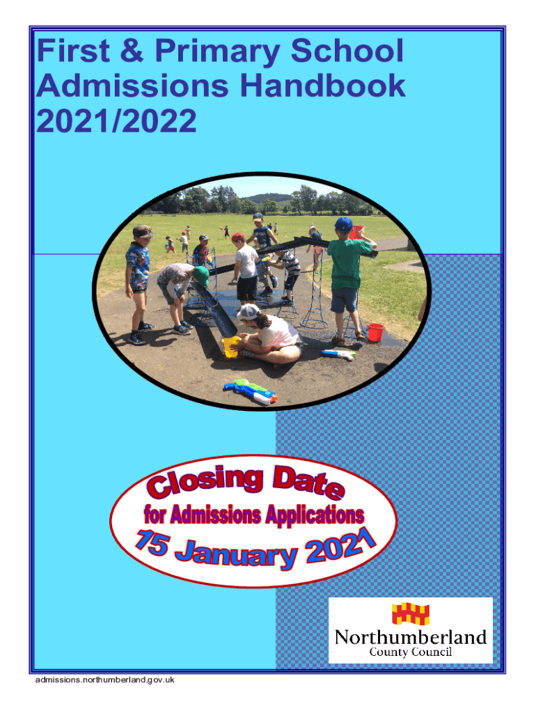 Fillable Online Admissions Handbook -PRIMARY School 2021-22 (Final ...