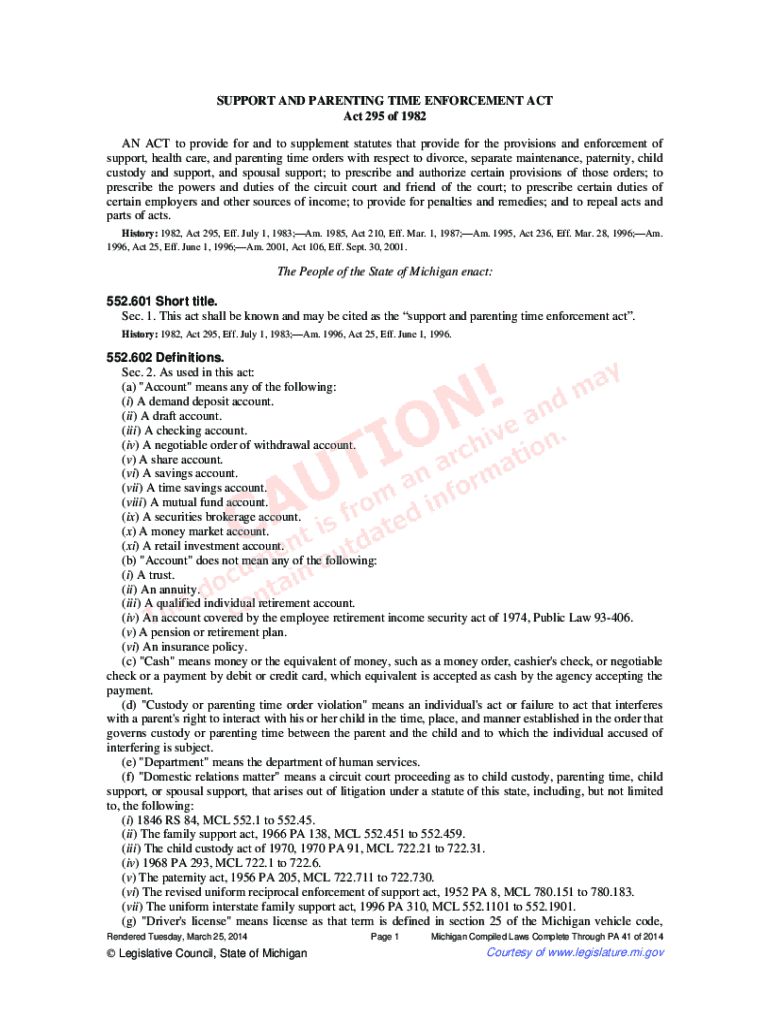 Fillable Online legislature mi Michigan Emancipation of Minor LawMinors ...