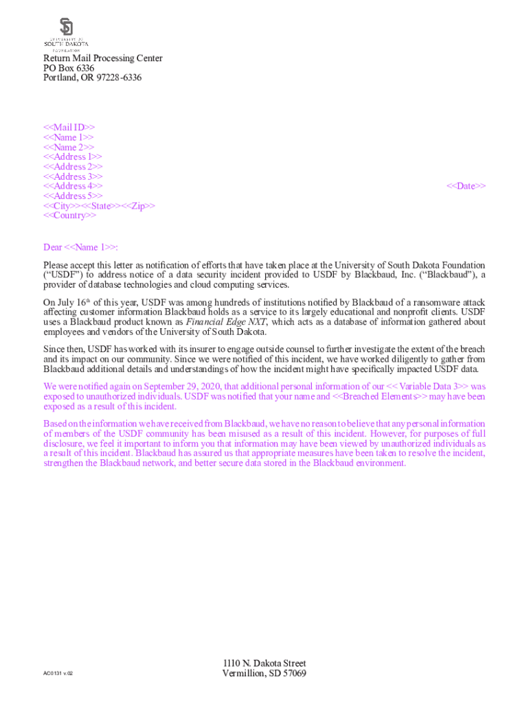 Fillable Online Fillable Online We are writing to share with you ...