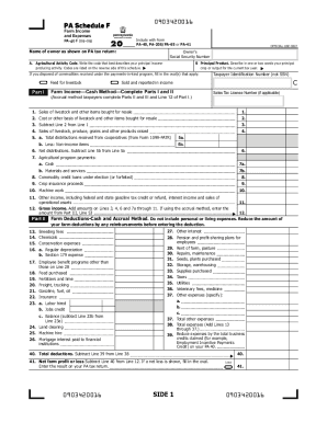 Fillable Online PA Schedule F (PA-40 F). Forms/Publications Fax Email ...
