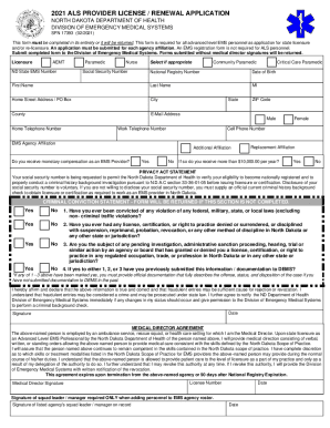 Fillable Online Form SFN17393 "Als Provider License/Renewal Application ...