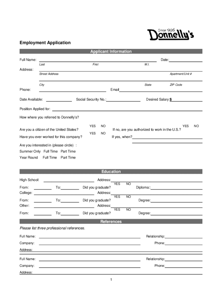 Fillable Online Wienerschnitzel Application - Fill and Sign Printable ...