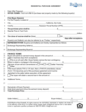 Fillable Online California Real Estate Agreement Form Fax Email Print ...
