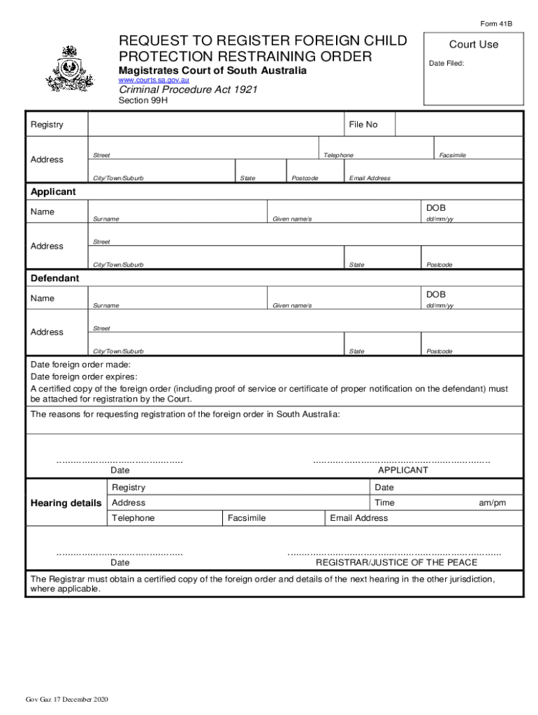 Fillable Online Form 41B Fax Email Print - pdfFiller