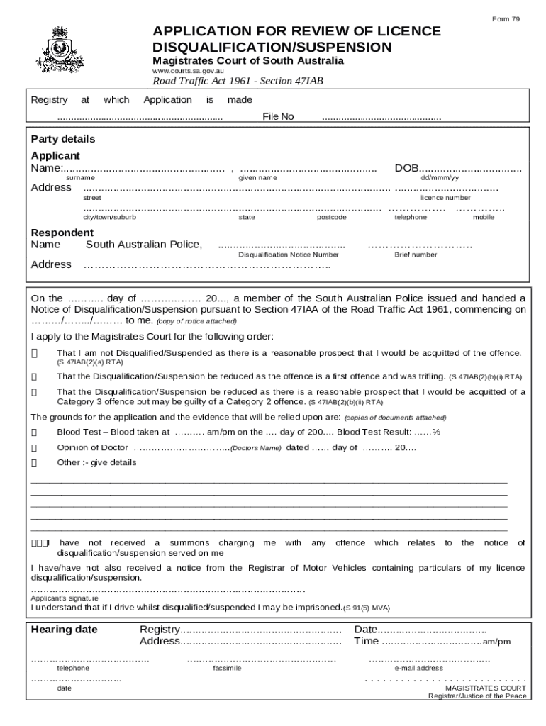 rta 79 Doc Template | pdfFiller