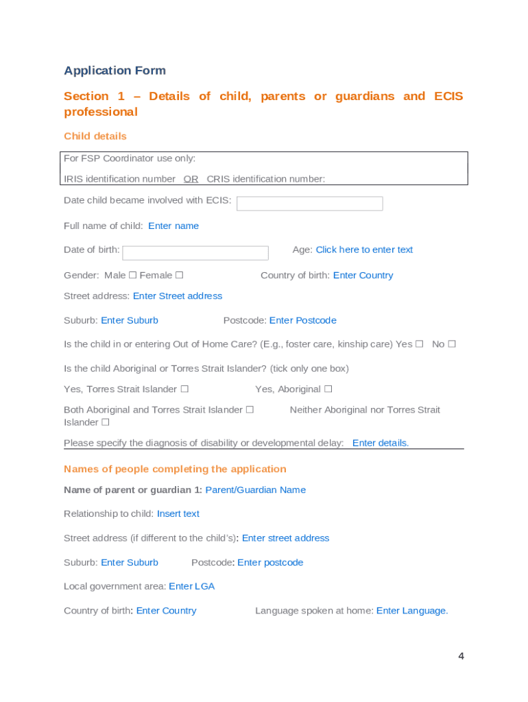 FSP Application (version for completing online) Doc Template | pdfFiller