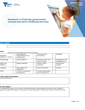 Application to conduct research Doc Template | pdfFiller