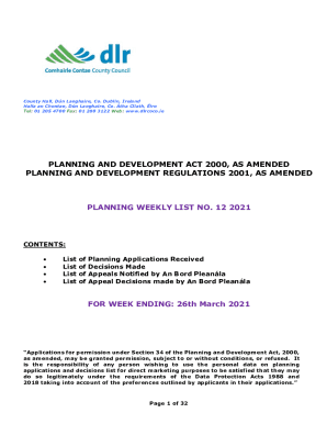 Fillable Online PLANNING AND DEVELOPMENT ACT 2000, AS AMENDED ...