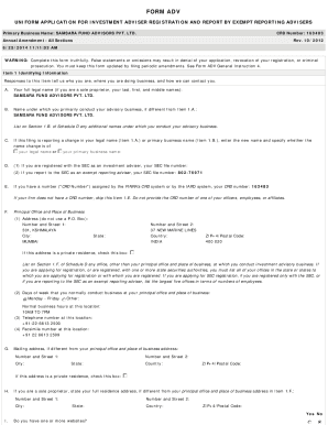 Fillable Online Adv Form Pdf - Fill Online, Printable, Fillable ...
