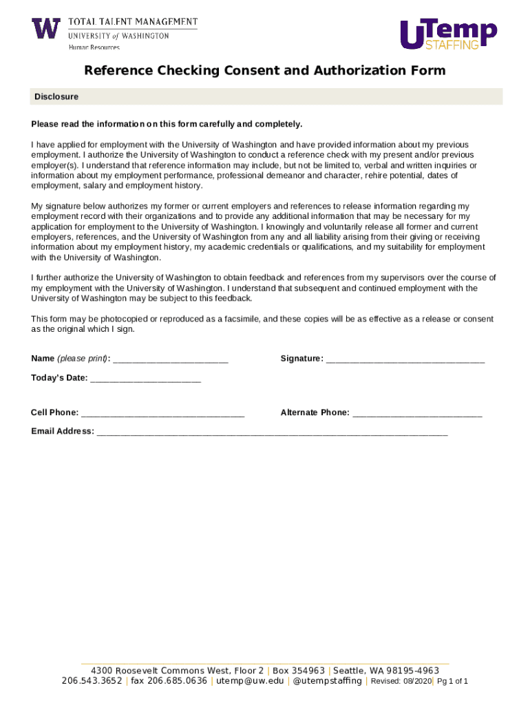 Download Sample Reference Check Consent Template ...Download Sample ...