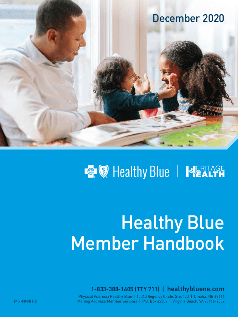 Fillable Online Healthy Blue Member Handbook. Healthy Blue Member ...