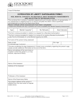 Fillable Online Form 3 BIA - Combined Assessments Final. Form 3 BIA ...