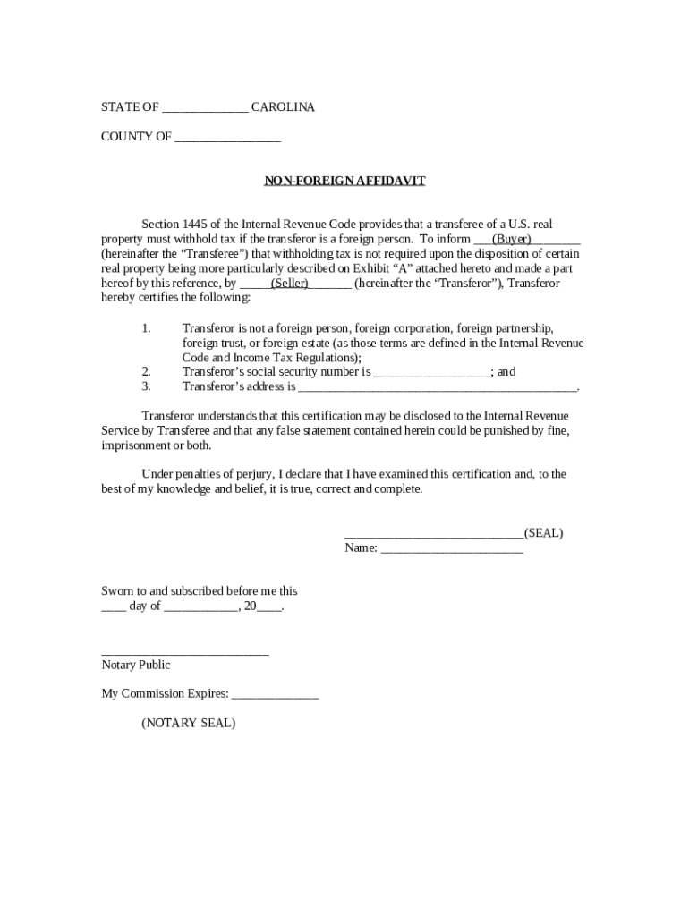 NCDOR: Affidavits Doc Template | pdfFiller