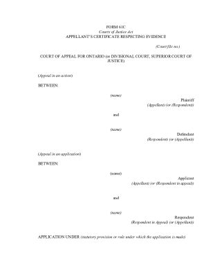 Fillable Online Ontario Court Forms (civil) - OHTA.ca Fax Email Print ...