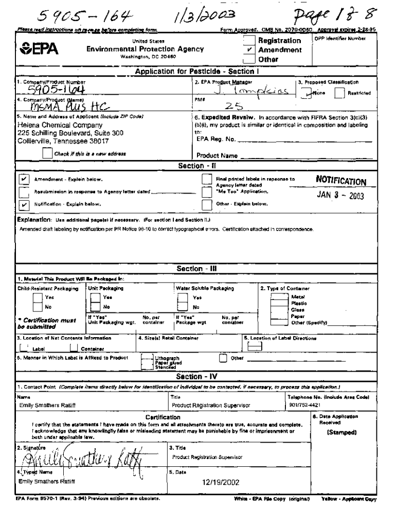 Fillable Online U.S. EPA, Pesticide Product Label, MSMA PLUS* H.C., 01 ...