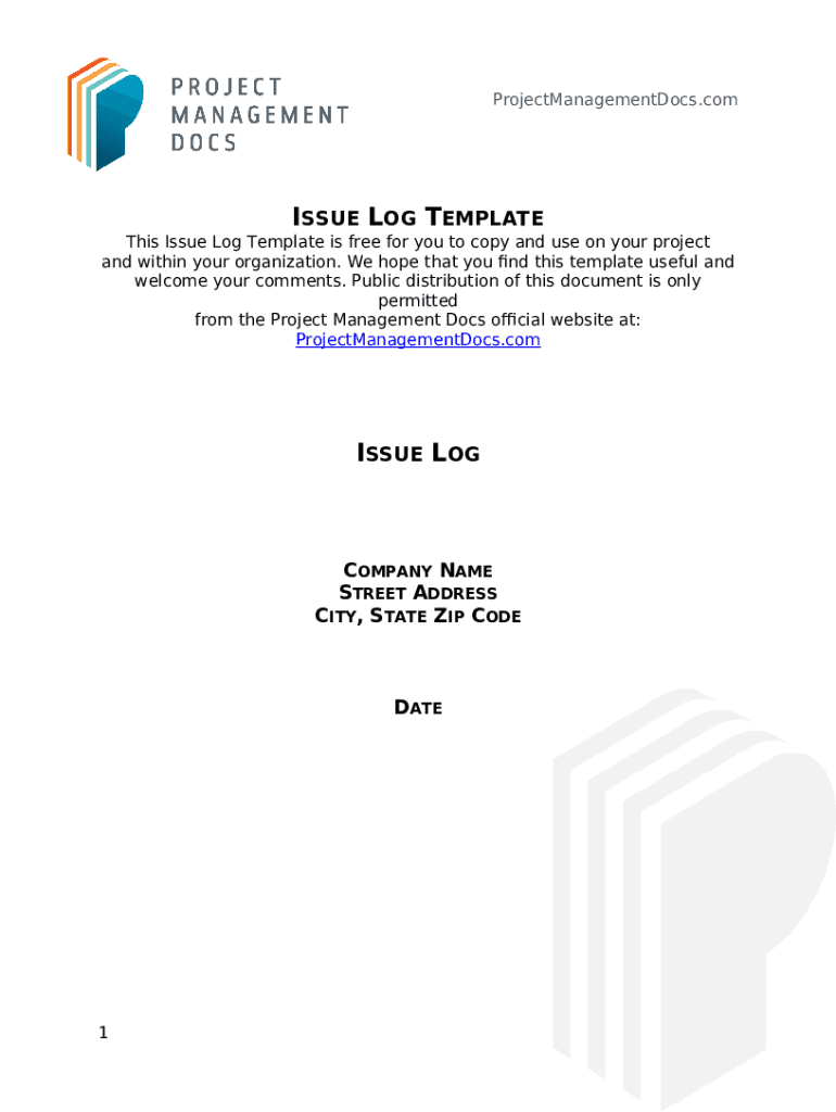 What Is An Issue Log Download Issue Log Template ExcelIssue
